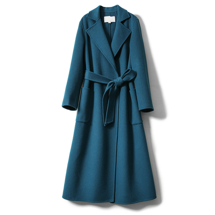 Long Women Wool Coat Without Lining on Luulla